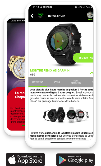 Applications google Play & App Store – EDATA